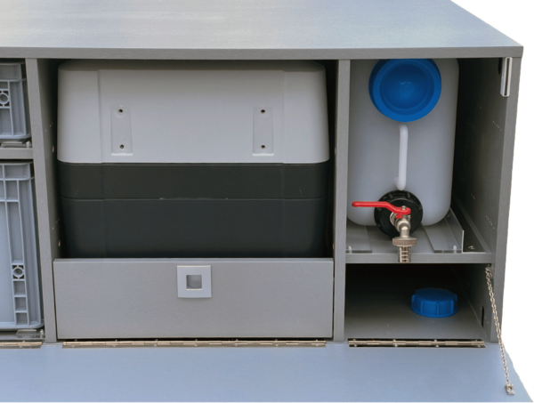 Eurobox Camping Küchenmodul mit Kühlbox und Frontklappe für ...
